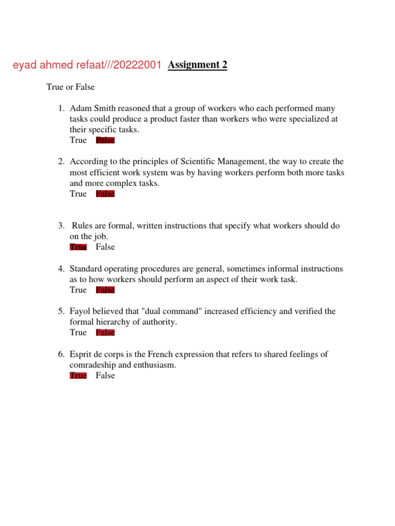Assignment 3 Answer Pdf Business Economies