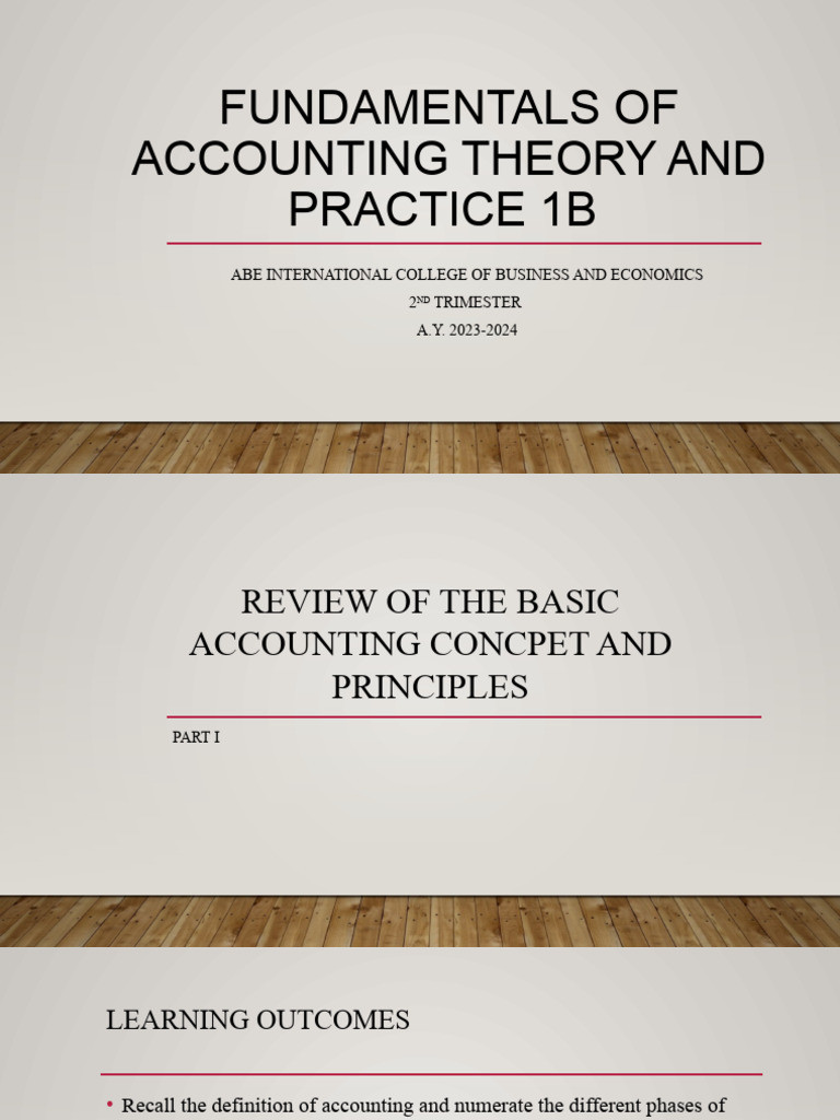Accounting Practice and Theory 1B | PDF | Debits And Credits | Partnership