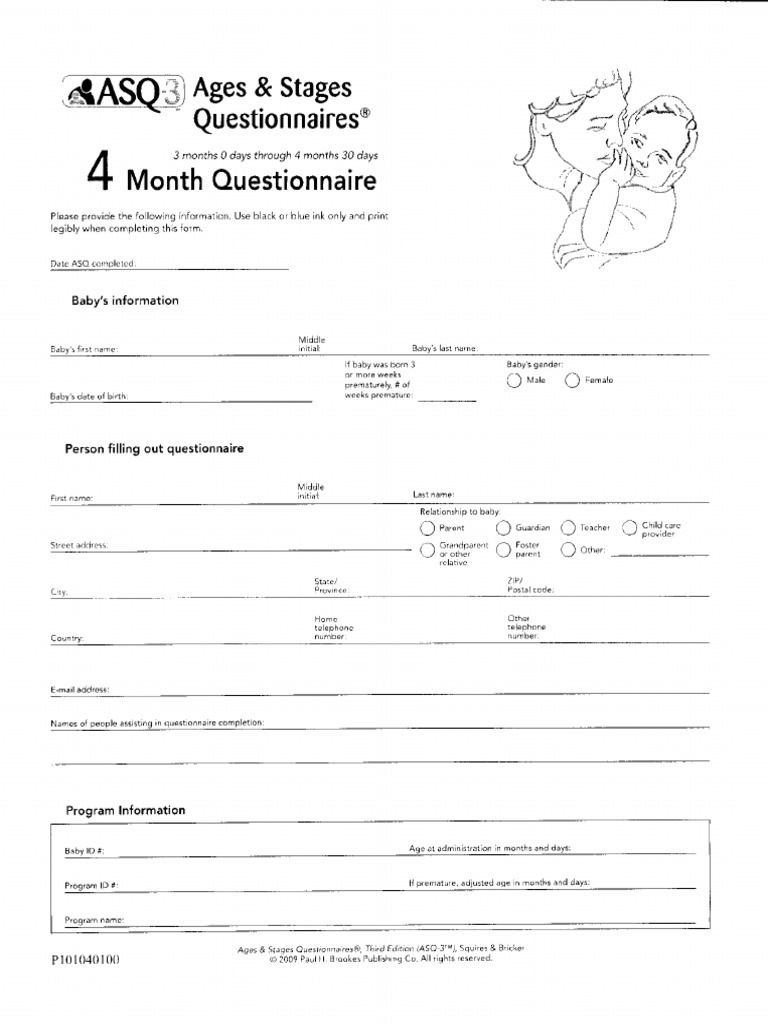 3 4 Month ASQ | PDF