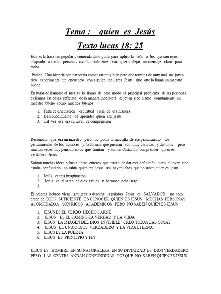 QUIEN ES JESUS | PDF | Jesús | Dios QUIEN ES JESUS | PDF | Jesús | Dios