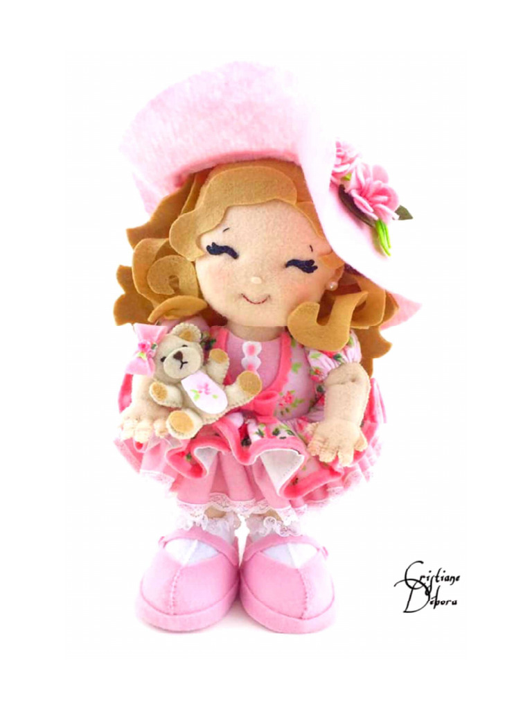 Boneca Chapã©u Rosa Ã©poca | PDF