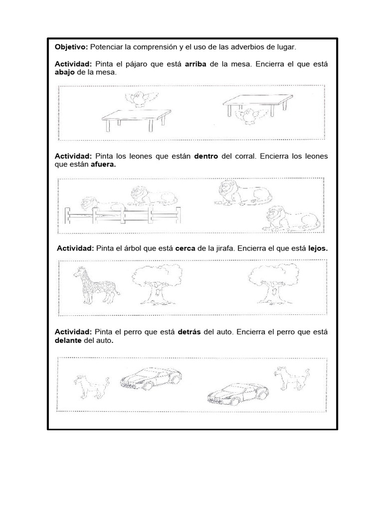Adverbio Lugar | PDF