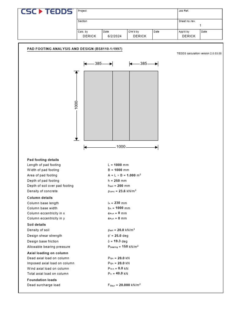 Strip Footing Design | Download Free PDF | Applied And ...