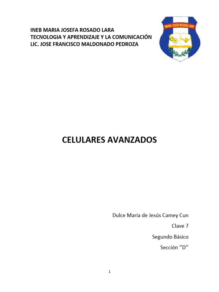 Ineb Maria Josefa Rosado Lara 2 | PDF | Smartphone | Teléfonos móviles