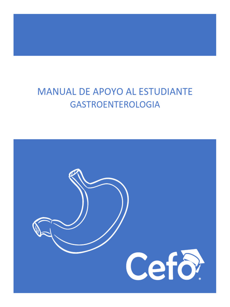 Manual de Gastroenterología CEFO | PDF | Diarrea | Hepatitis