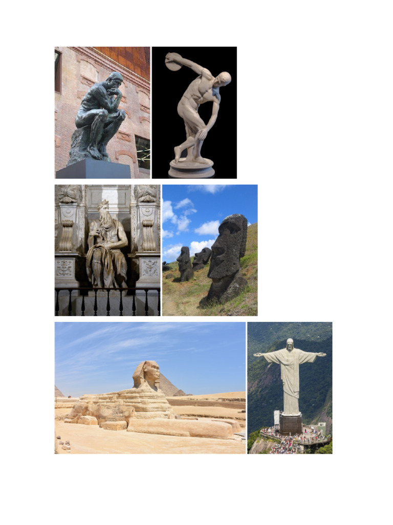 Esculturas Mas Importantes Al Rededor Del Mundo | PDF