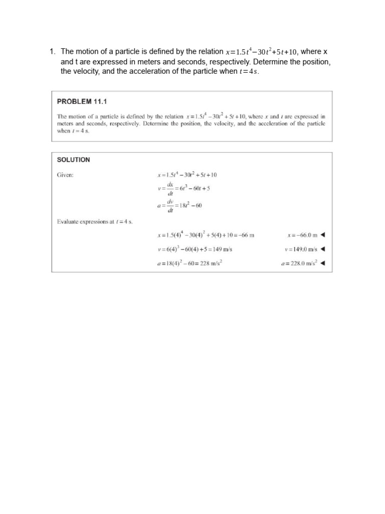 Problem-Set-Part-1-Answer | PDF | Acceleration | Mechanics