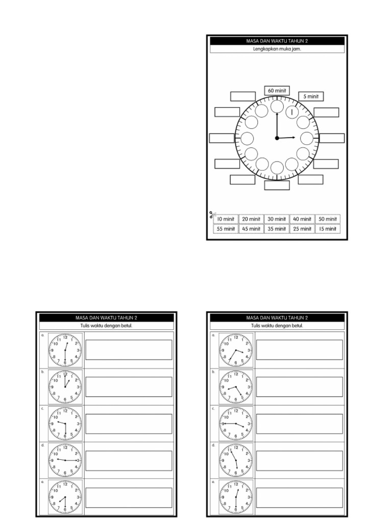 Latihan Jam / MASA | PDF