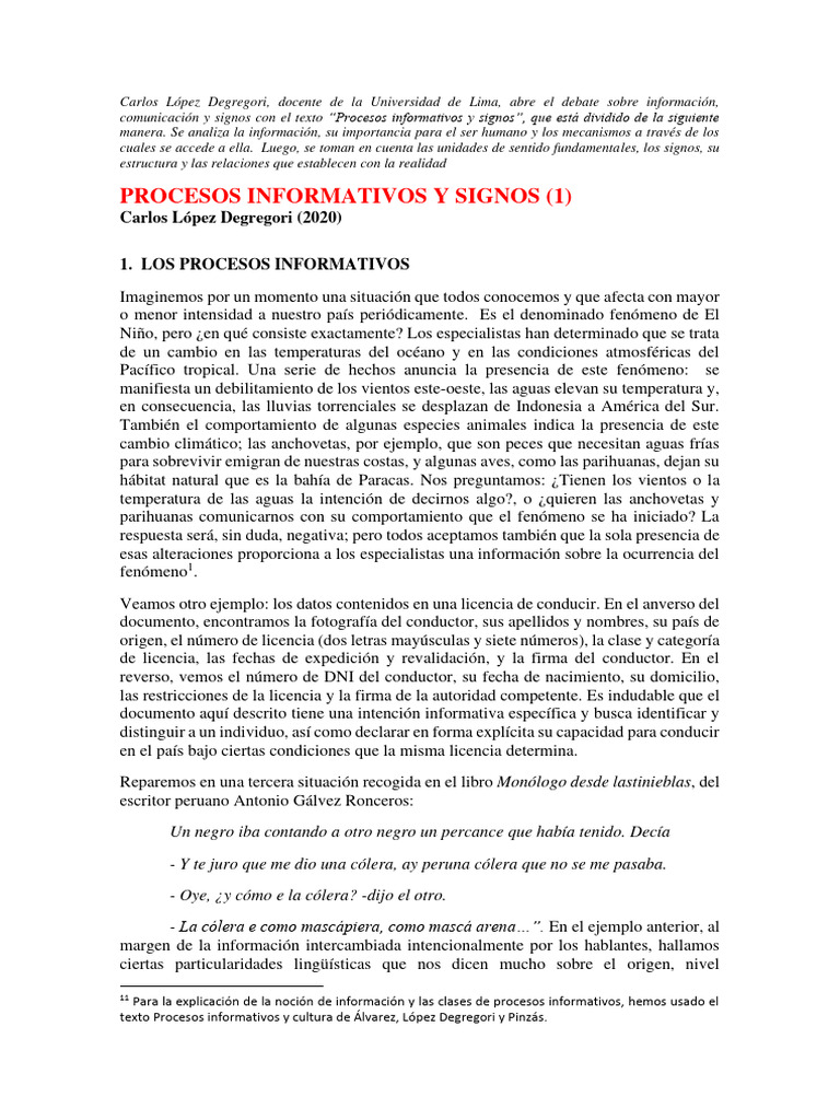 Procesos Informativos y Signos en Comunicación | PDF | Los símbolos ...