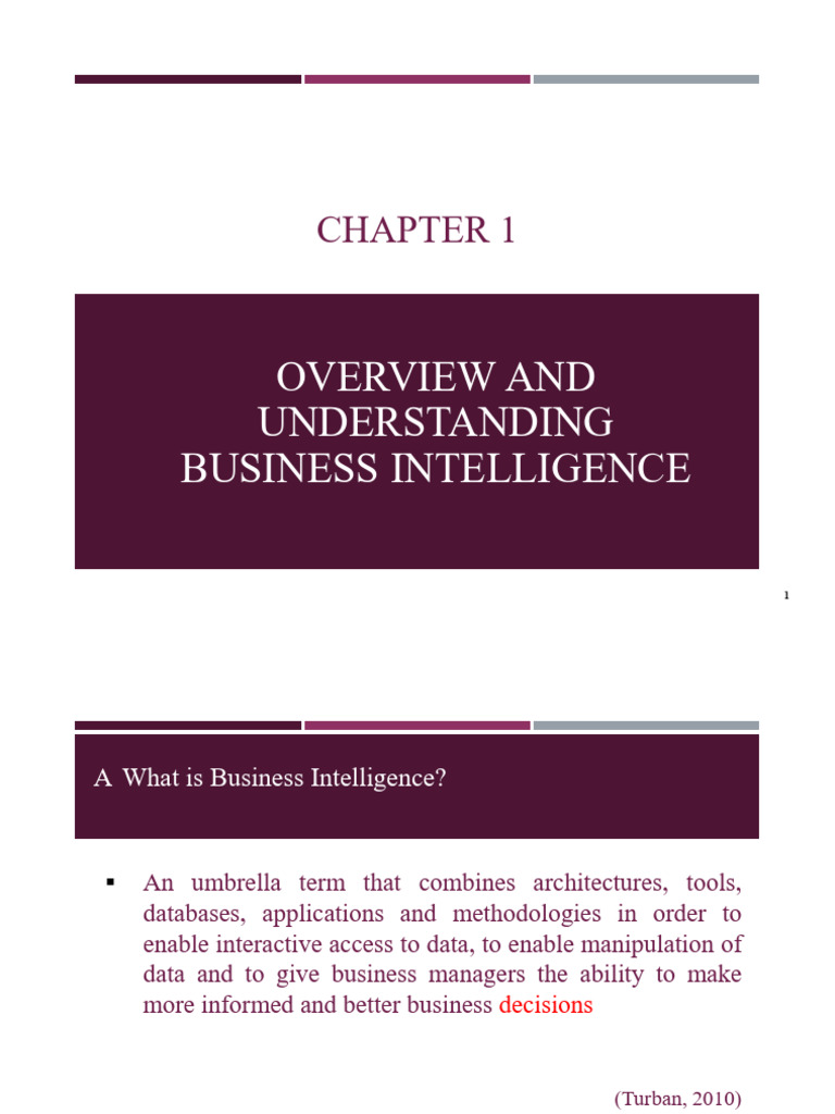 BI Chapter 01 - Unlocked | PDF | Business Intelligence | Analytics