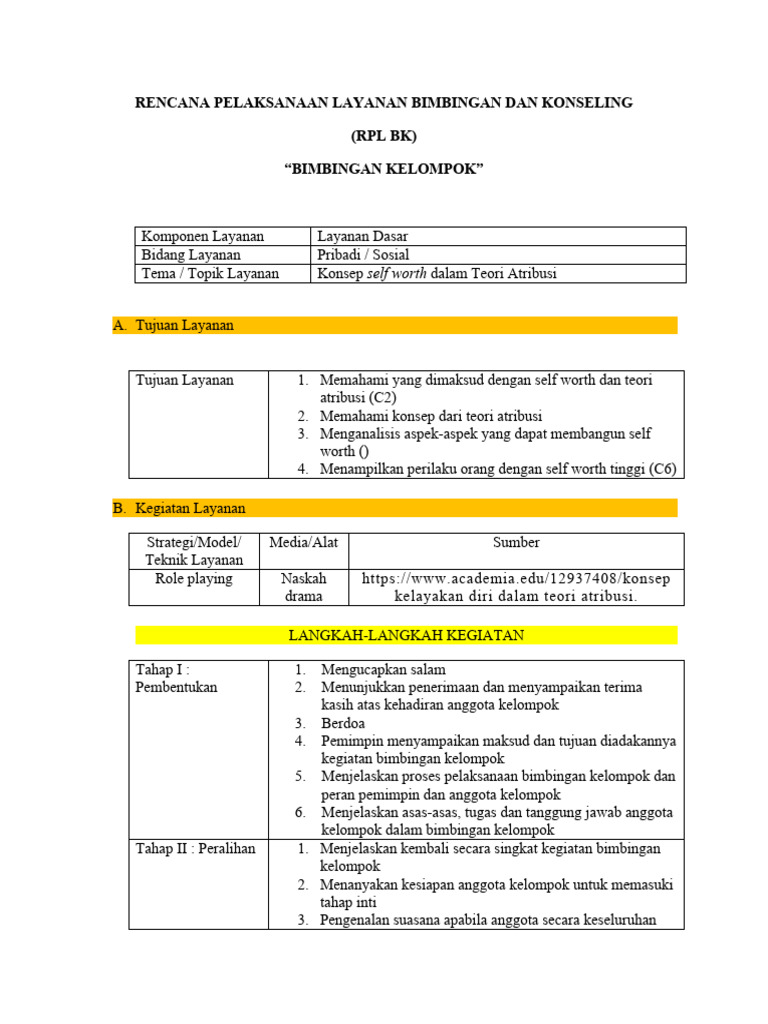 RPL Bimbingan Kelompok | PDF