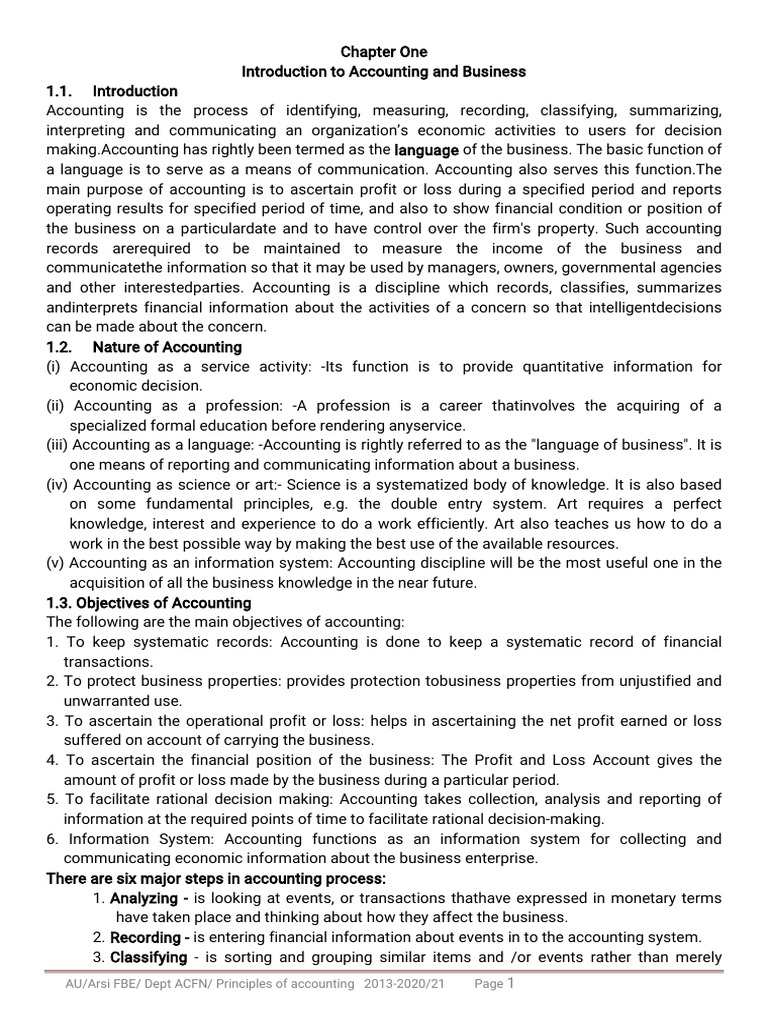 Introduction to Accounting Principles | PDF | Financial Accounting