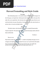 Harvard Research Paper Sample PDF | PDF | Essays | Citation