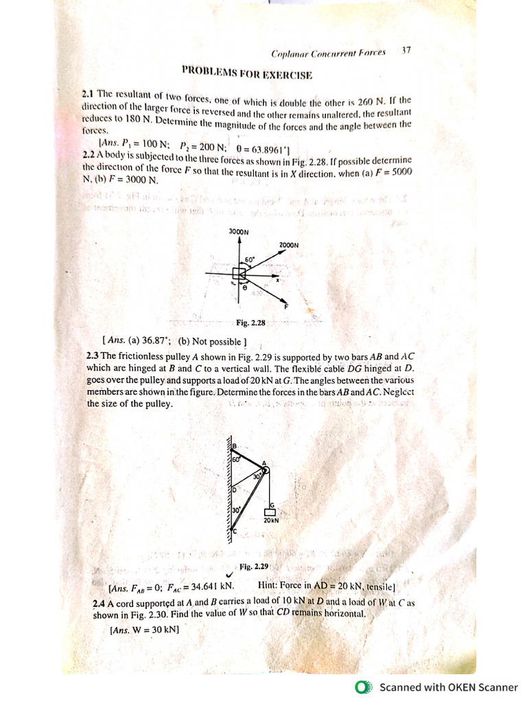 Questions On Lammy and Force Calculation | PDF
