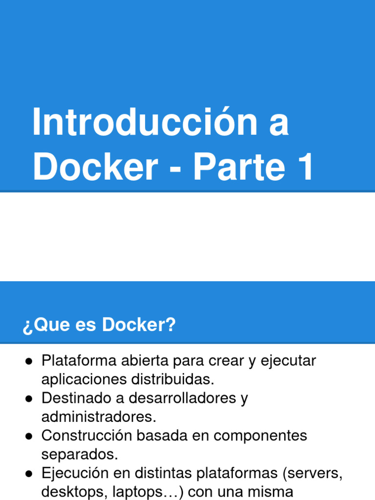 OpenStack Introduccion A Docker | PDF | Ingeniería de software | Interoperabilidad