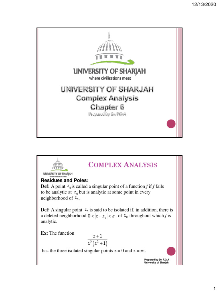 University of Sharjah Complex Chapter 6 | PDF | Mathematics ...