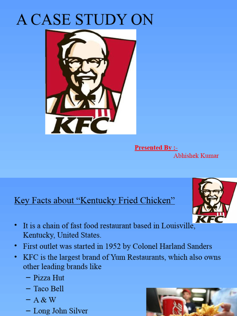Case Study KFC by Ak | PDF | Fast Food | Market Segmentation