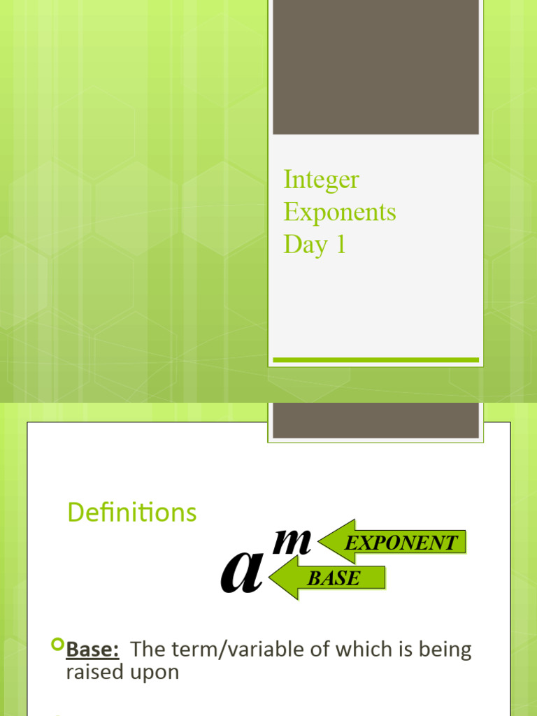 Exponent Rules | Download Free PDF | Exponentiation | Mathematics