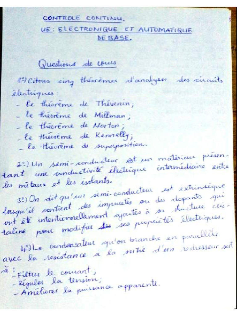 Correction Cc Électroniqu | PDF