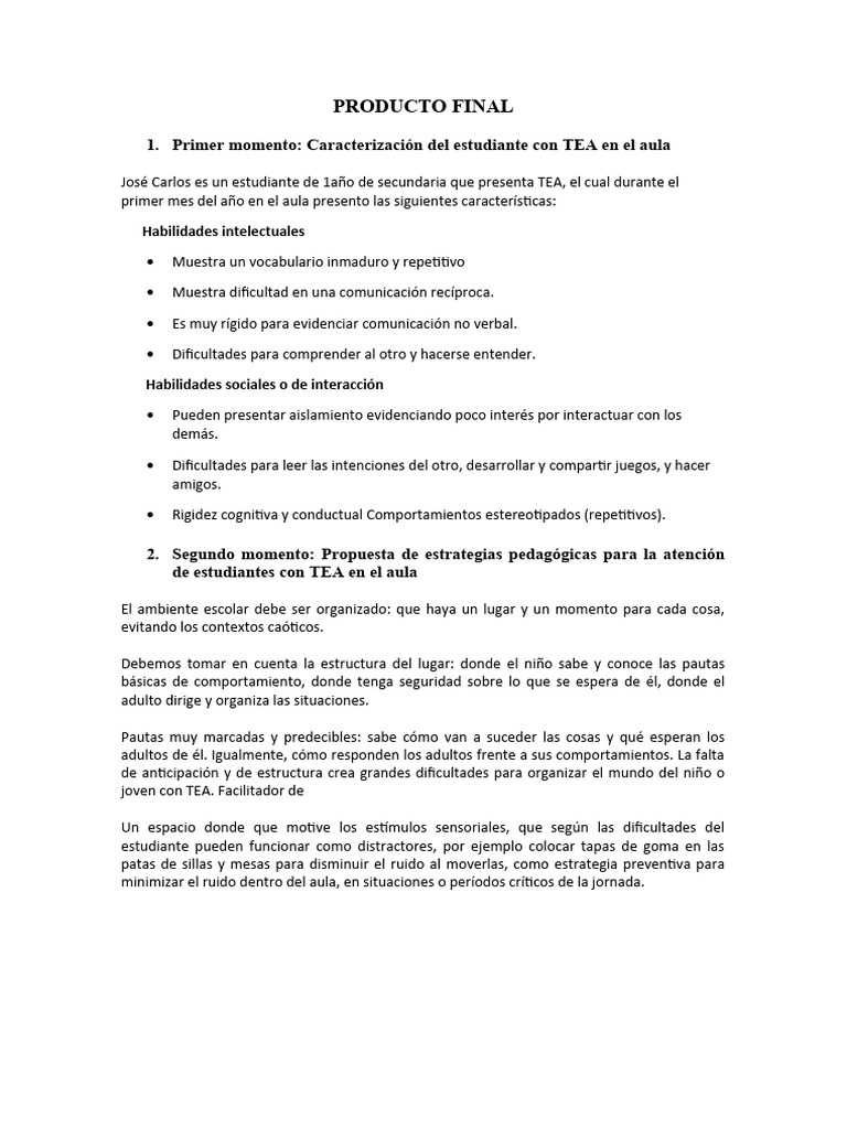 PRODUCTO FINAL | PDF