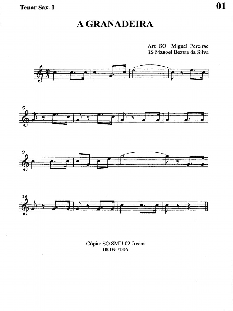 12 - 1º Sax Tenor (1) | PDF
