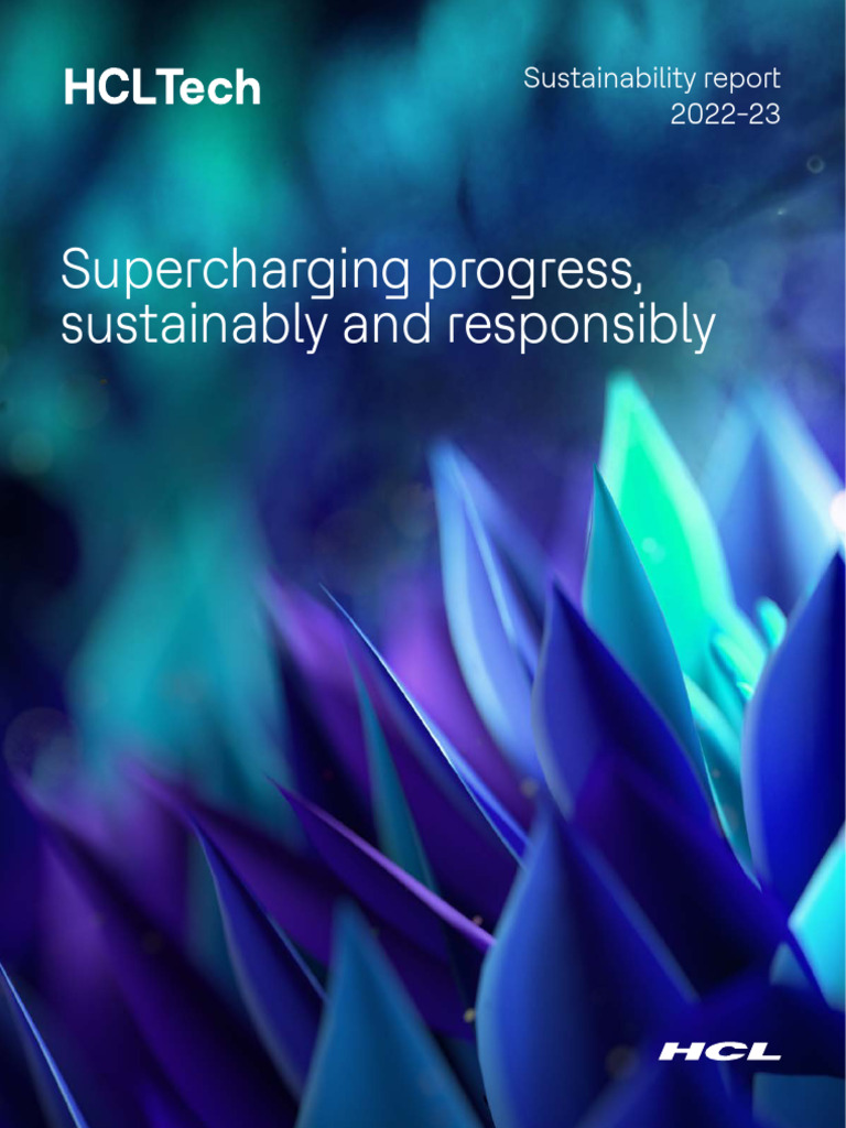 FY2023 HCLTech Sustainability Report | Download Free PDF | Sustainability | Corporate Social ...