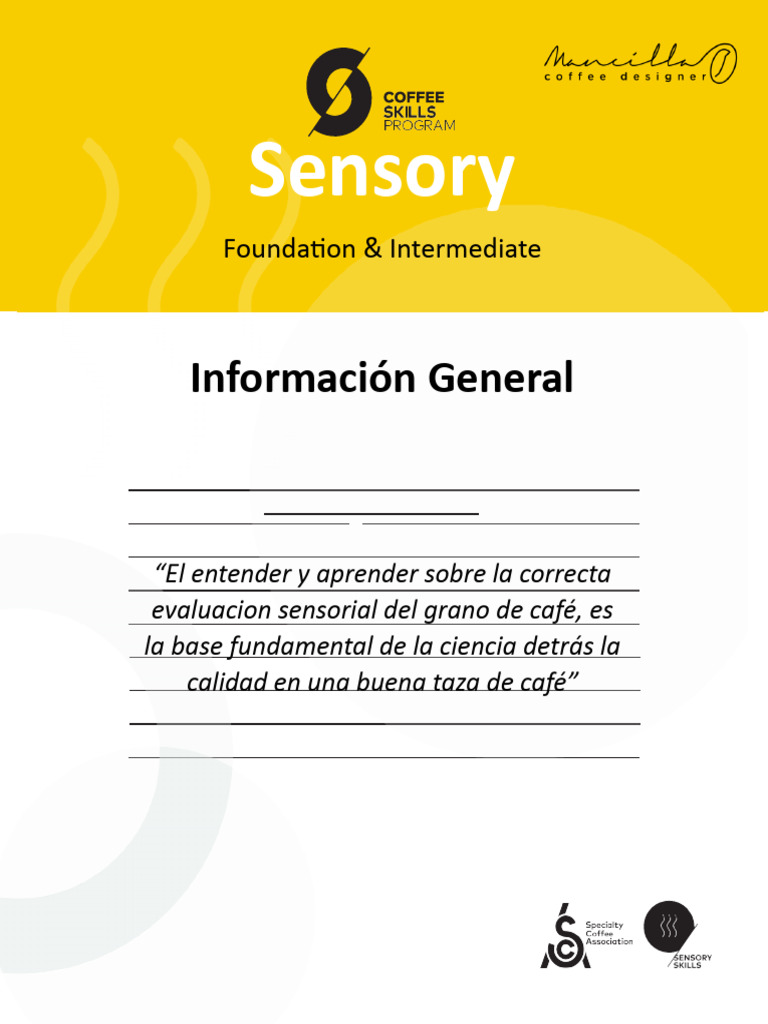 SCA SENSORY FOUNDATION & INTERMEDIATE Mancilla | PDF | Colombia | Evaluación neuropsicológica
