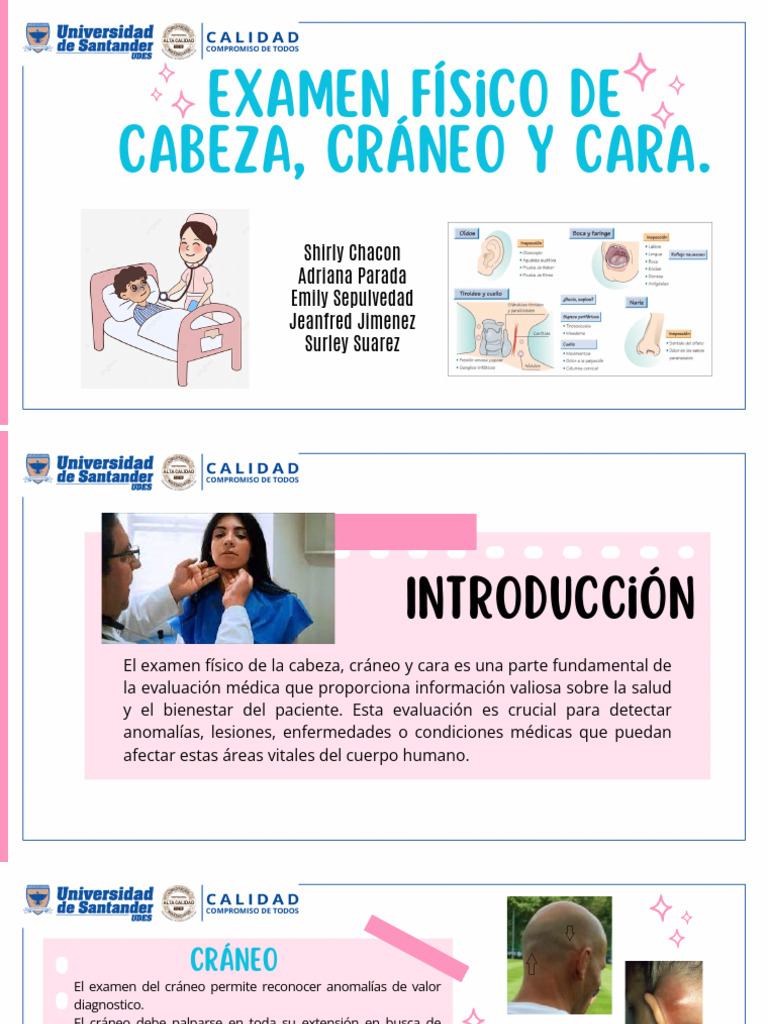 Examen Físico de Cabeza, Cráneo y Cara. | PDF | Ojo humano | Alergia