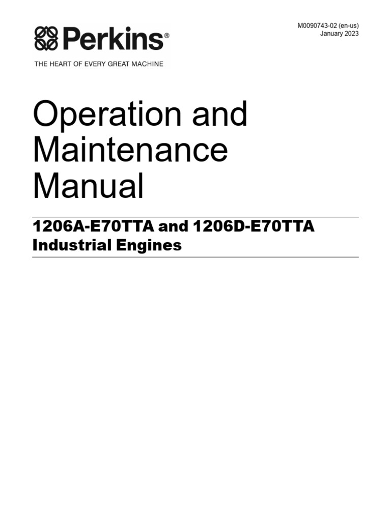 A.W. Perkins 1206A-E70TTA - ENG | PDF | Diesel Engine | Asbestos