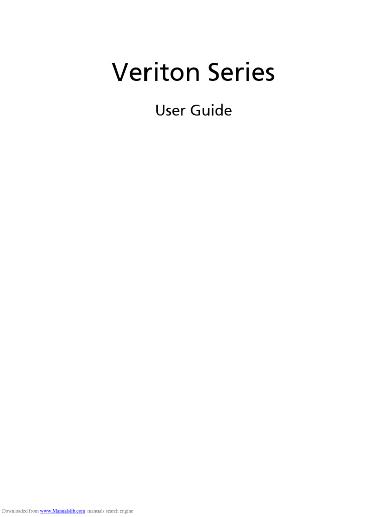 Acer Veriton N260G - ENG | Download Free PDF | Ac Power Plugs And ...