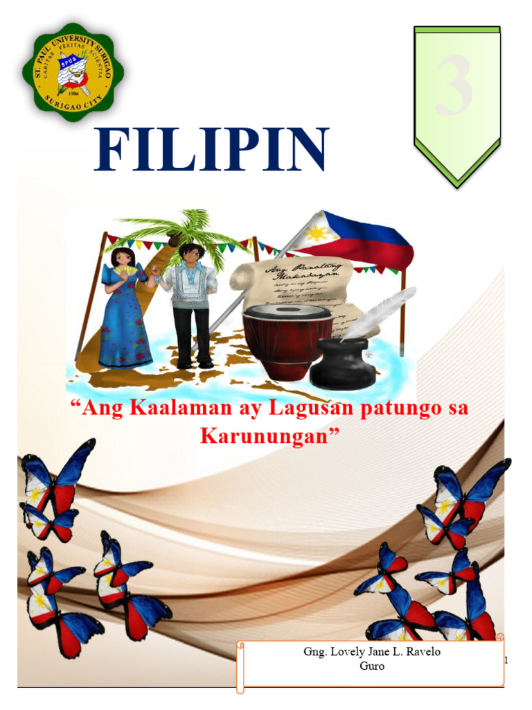 4th Quarter Whole Learning Packet in Filipino 3 Checked 3 | PDF