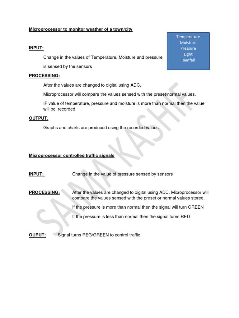 Microprocessor Weather & Traffic Control | PDF | Finance & Money ...