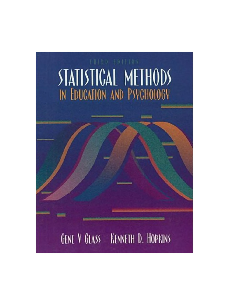 Gene V Glass DKK Statistical Methods in Education and Psychology | PDF