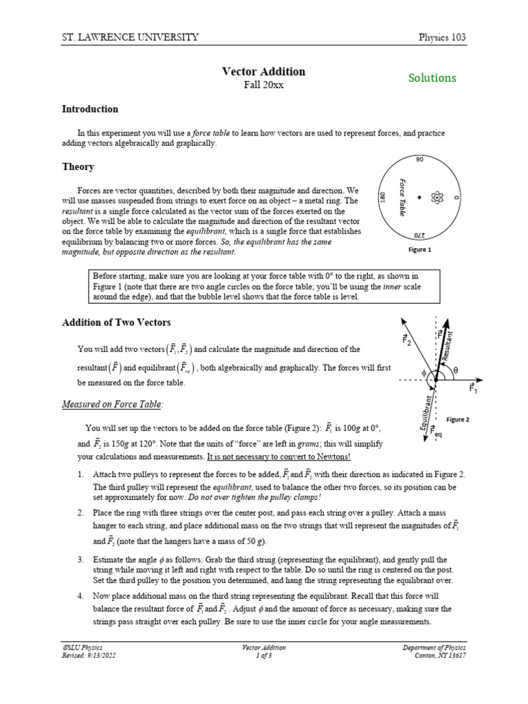 Vectors Solution | PDF | Force | Euclidean Vector Vectors Solution | PDF | Force | Euclidean Vector