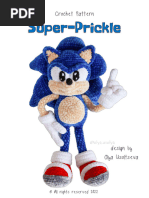 Blue Monster Suk Crochet Pattern | PDF | Crochet | Yarn