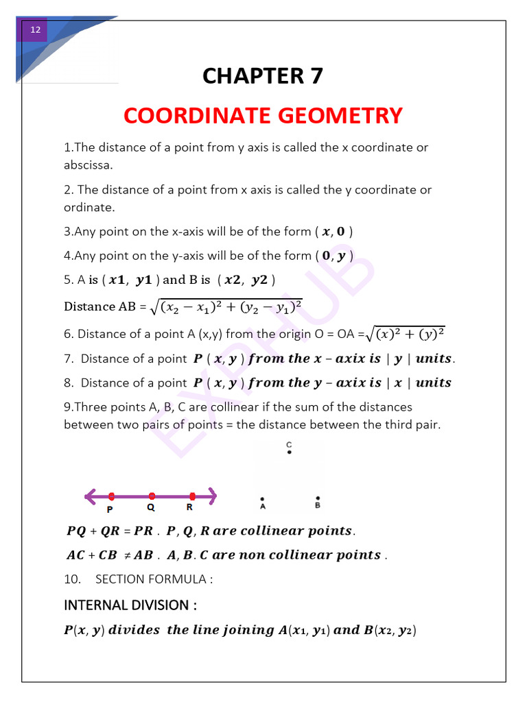 Coordinate Geometry Basics Explained | PDF | Euclidean Plane Geometry ...