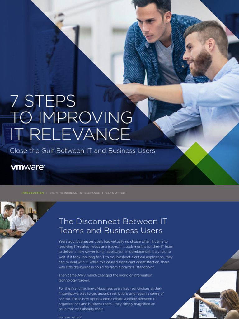 7 Steps To Improving It Relevance Vmware Increasingly Necessary But It ...