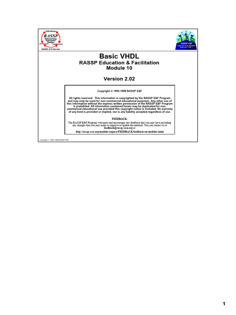 VHDL 강좌 m10_23 | PDF | Vhdl | Hardware Description Language