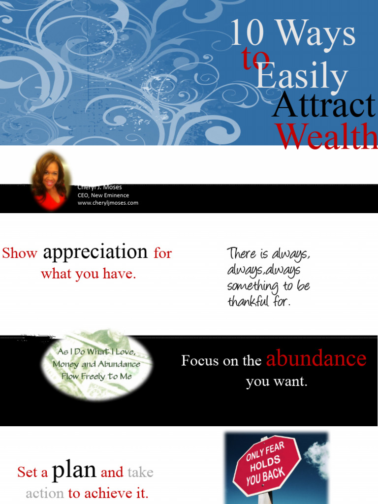 10 Simple Ways to Attract Wealth | PDF | Career & Growth