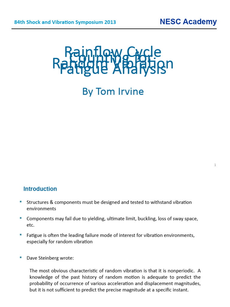 Self-Reading - Fatigue Rainflow Counting | PDF | Fracture | Fatigue ...