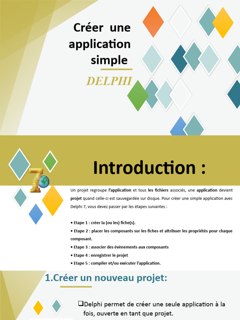 Créer une application simple avec Delphi | PDF | Compilateur | Fichier ...