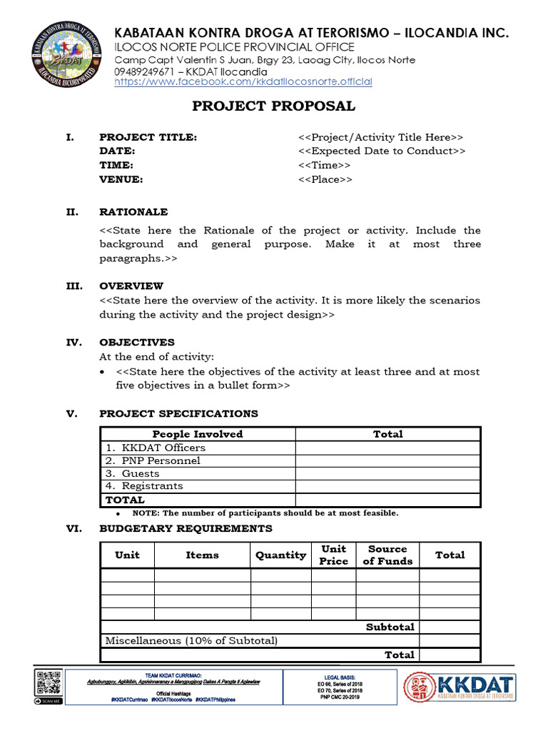 KKDAT Currimao Project Proposal | PDF
