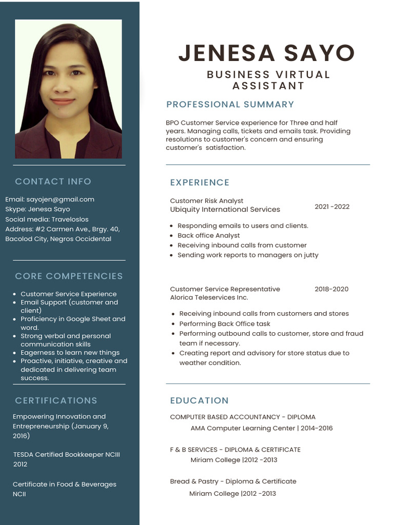 Blue Minimalist Modern Professional Lead Recruiter Resume (1) | PDF | Cyberspace