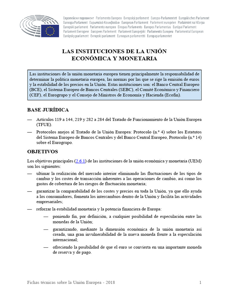 Ftu 2.6.2 | PDF | Banco central europeo | Unión Económica Y Monetaria ...