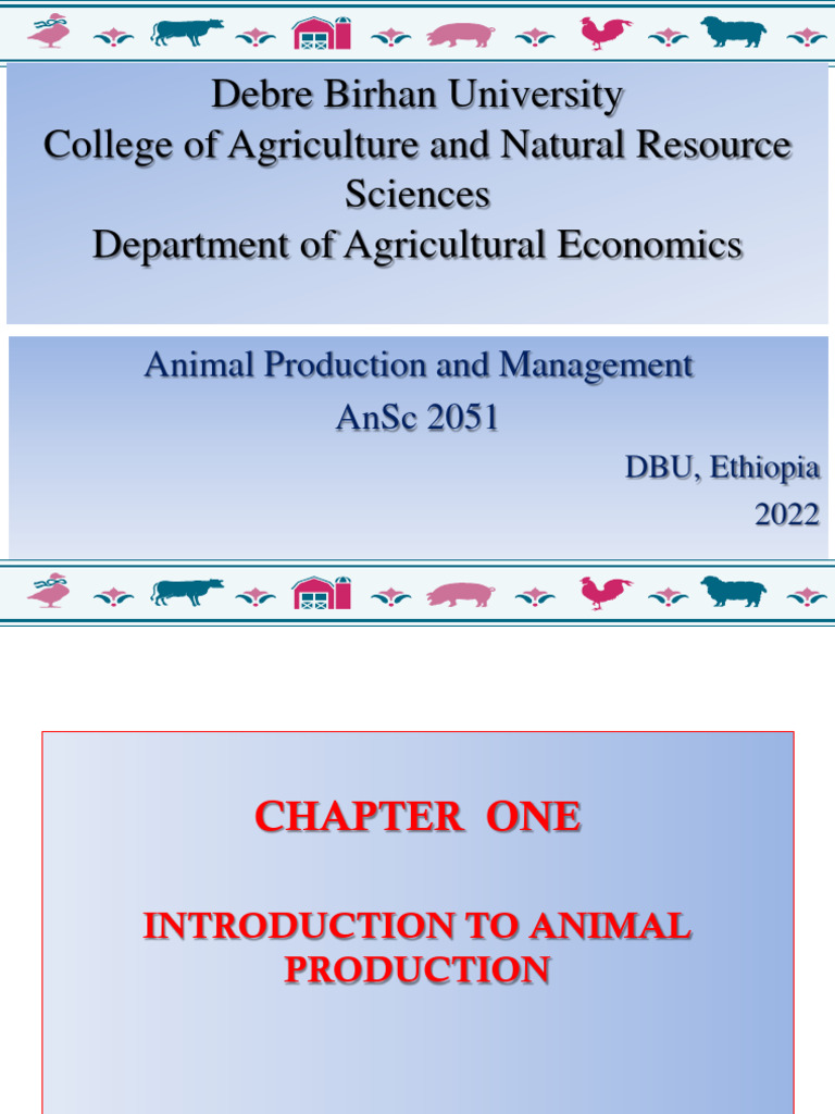 Animal Production & Management PPT Up To Chapter 4 | PDF | Dairy Cattle ...
