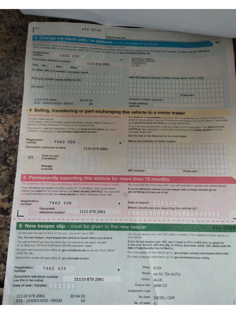 V5c Change Name | PDF