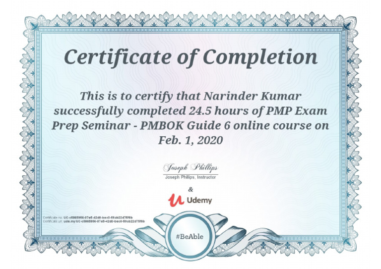 02-PMI-PDU Certificate | PDF
