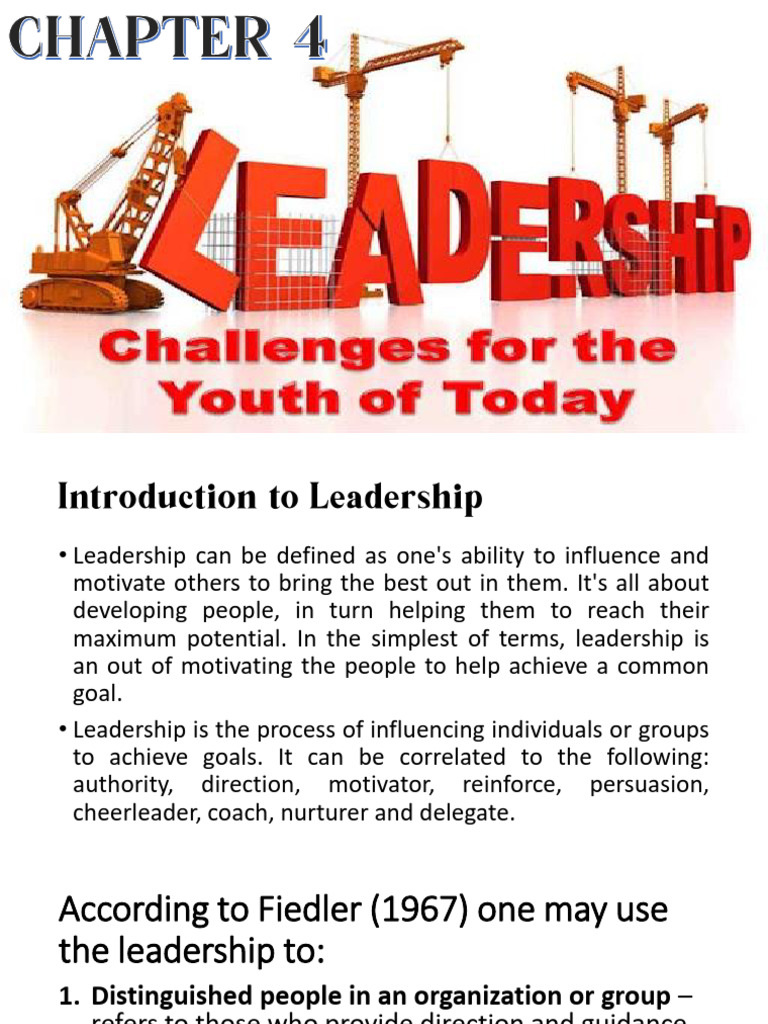 Chapter 4 Leadership Challenges 083109 083559 | PDF | Leadership ...