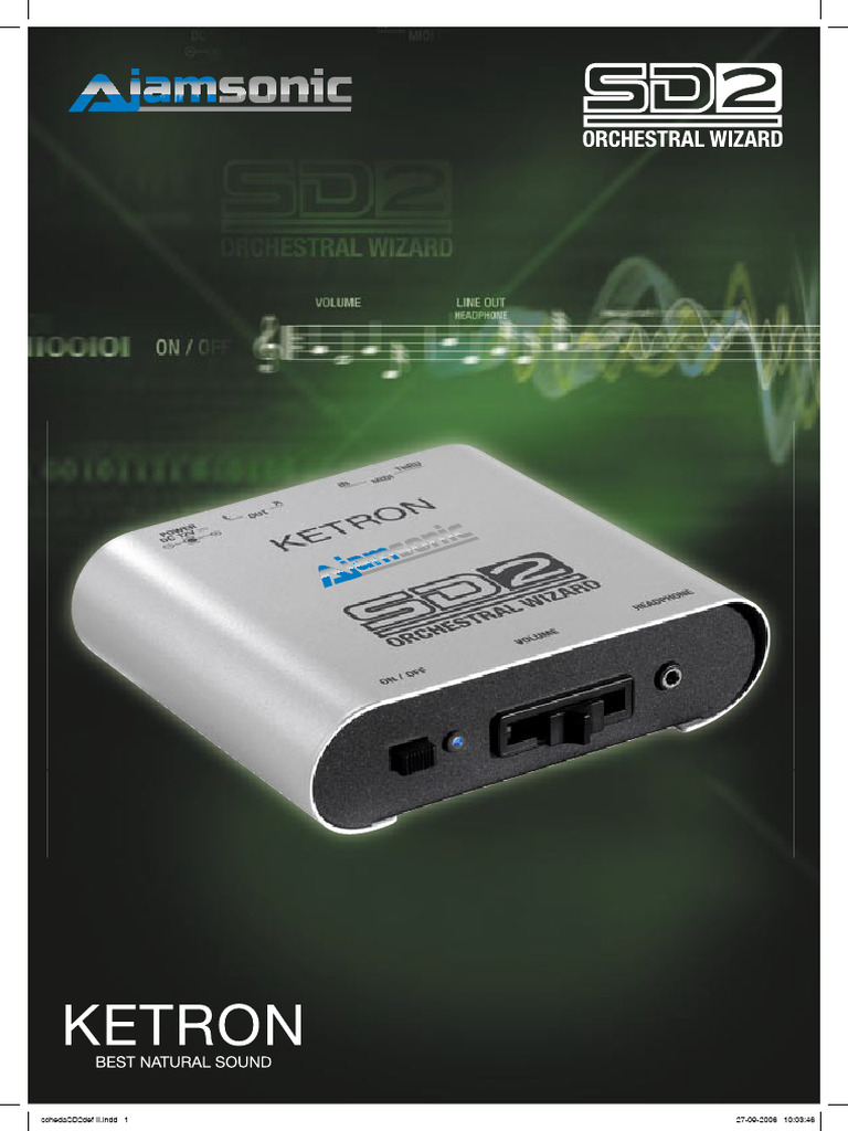 AjamSonic SD2 Brochure | PDF | Music Production | Sound Technology