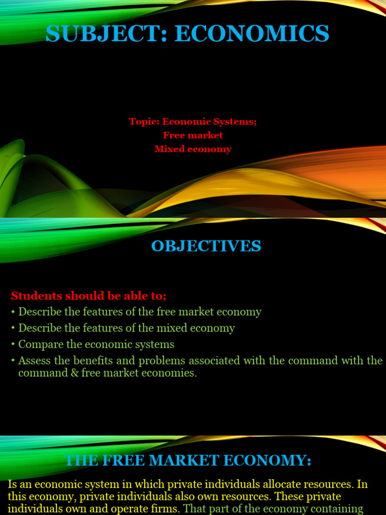 Economics Lesson 6 Form 4 | Download Free PDF | Economic System | Labour Economics